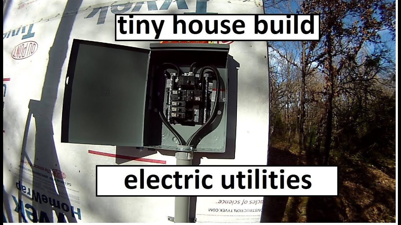 Tiny House Build Pt. 13 - Electric Utilities - YouTube