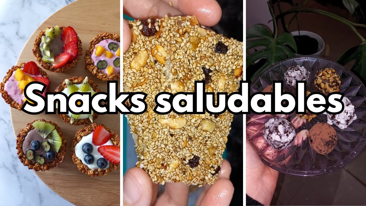 Receta de snacks saludables, fáciles y riquísimos - pocos ingredientes ...