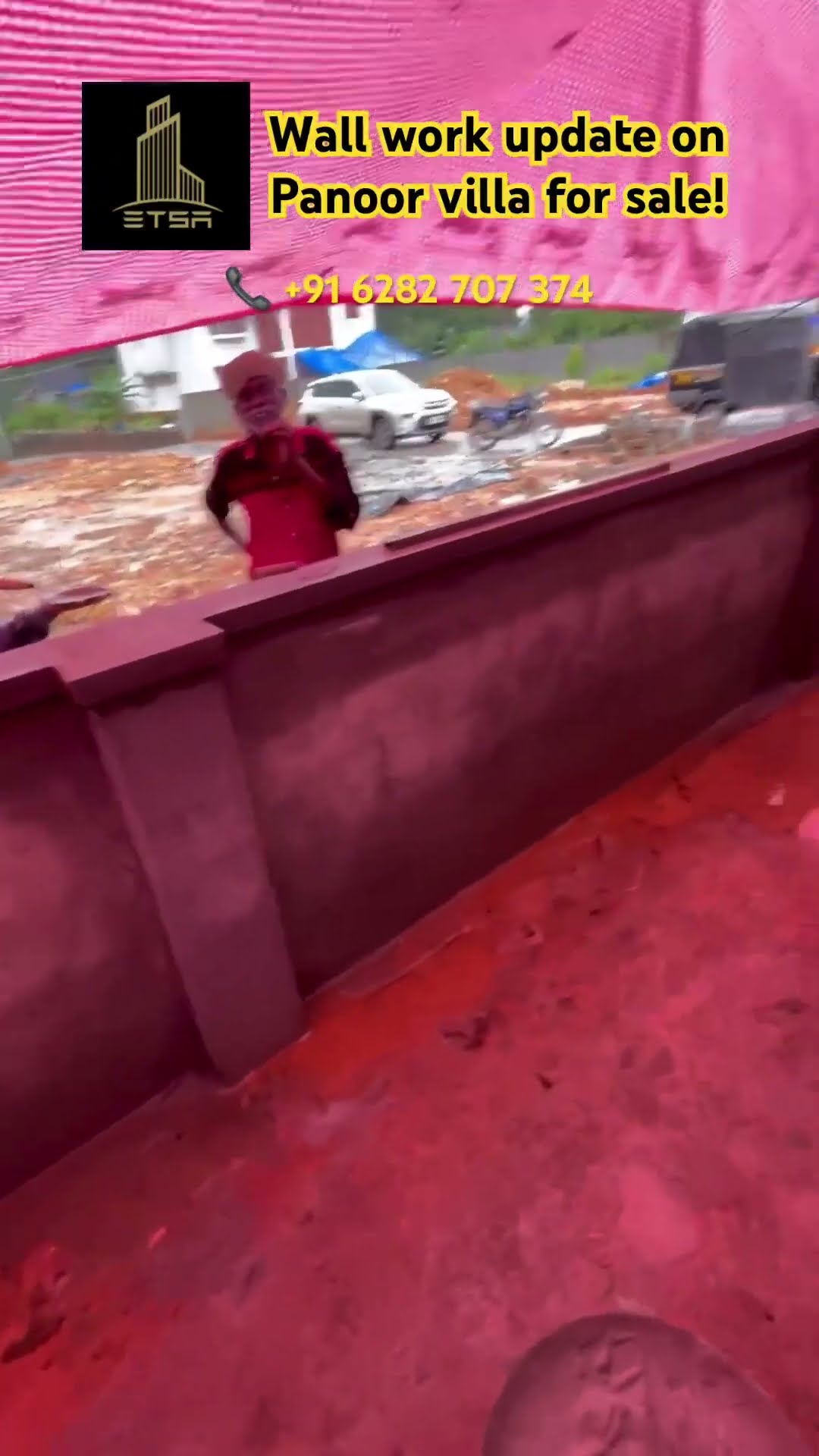 Wall work on Panoor villa for sale! #houses #home #construction # ...