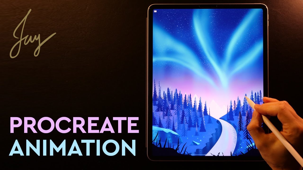 AURORA animation with Procreate5 프로트리에이트 애니메이션 - YouTube