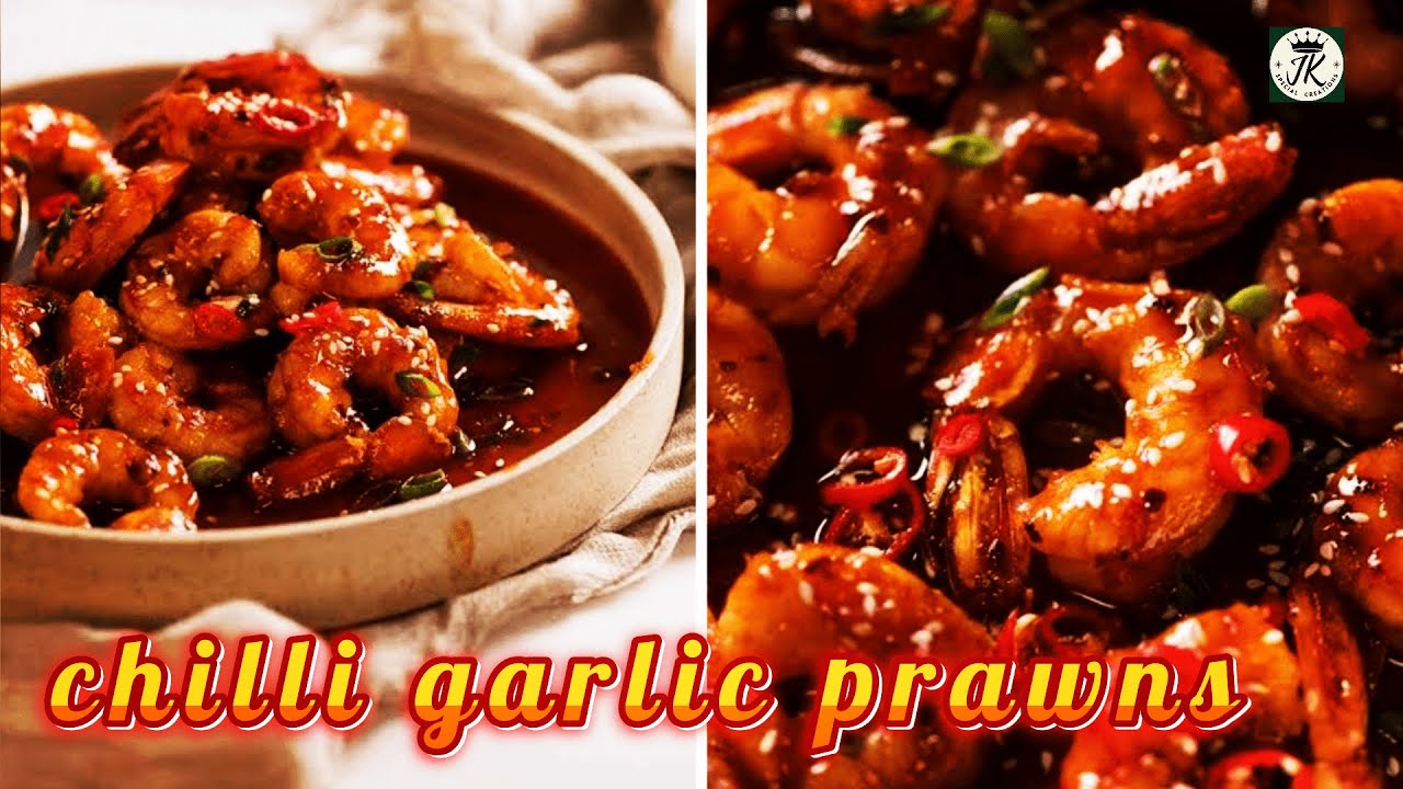 RESTAURANT STYLE DRY CHILLY GARLIC PRAWNS RECIPE || JK SPECIAL ...