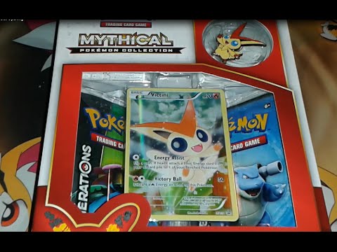 Pokemon Mythical Collection Victini Box Opening - YouTube