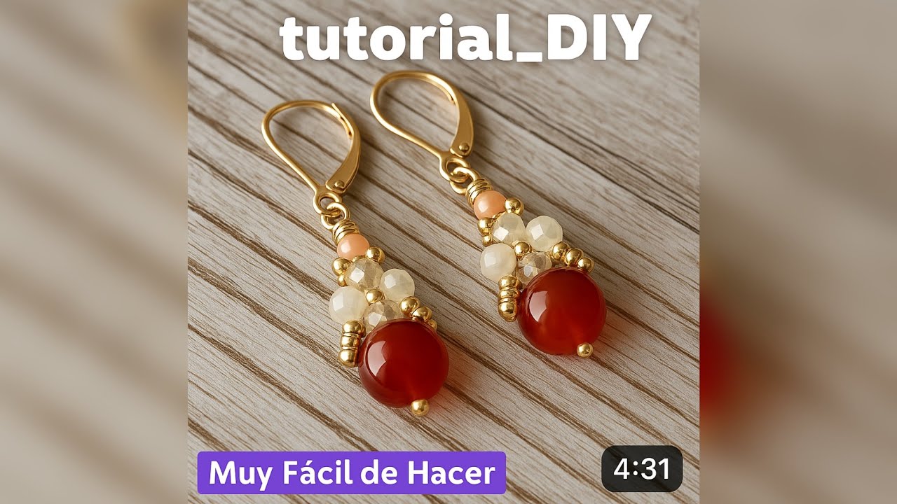 !!Aretes de Alambre ,Perlas y Cristal !! Tutoríal pasó a paso “con Sol ...