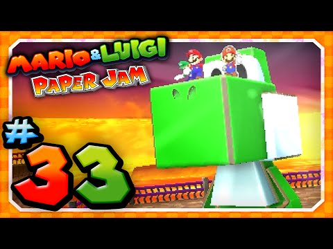 Mario and Luigi: Paper Jam - Part 33: Papercraft Yoshi vs Papercraft ...