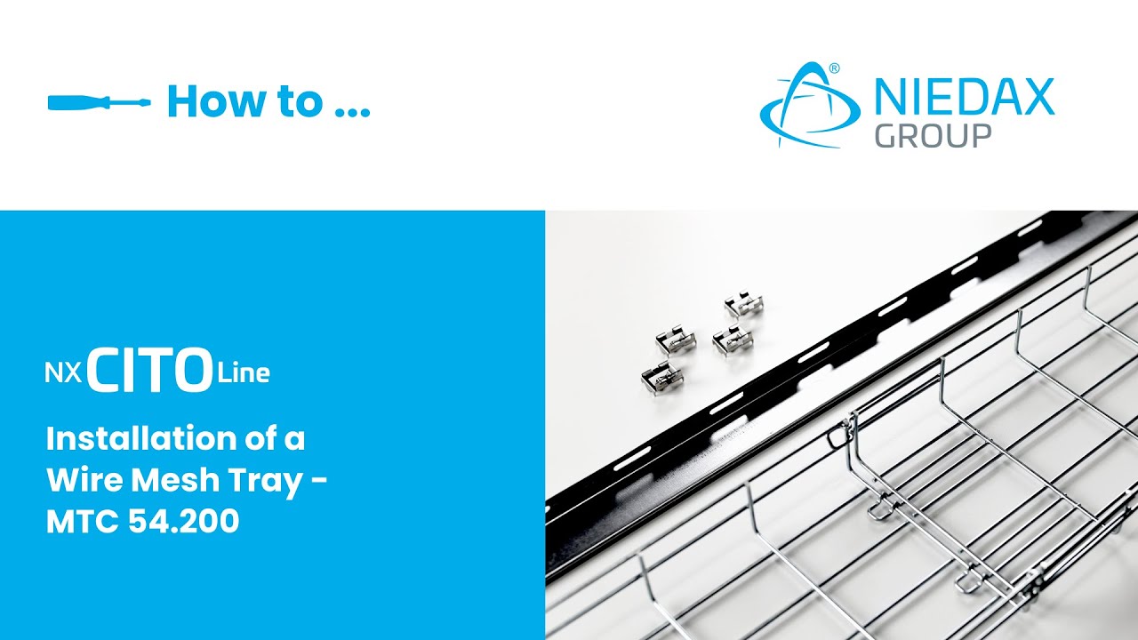 Niedax wire mesh tray - MTC 54.200 I Niedax Group I How to ... #24 ...