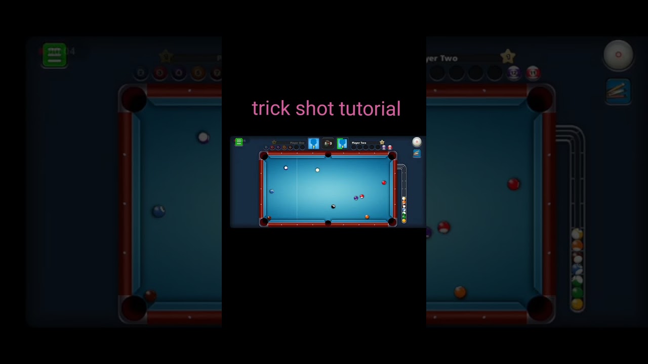 8 ball pool trick shot tutorial how to play trick shot #short # ...