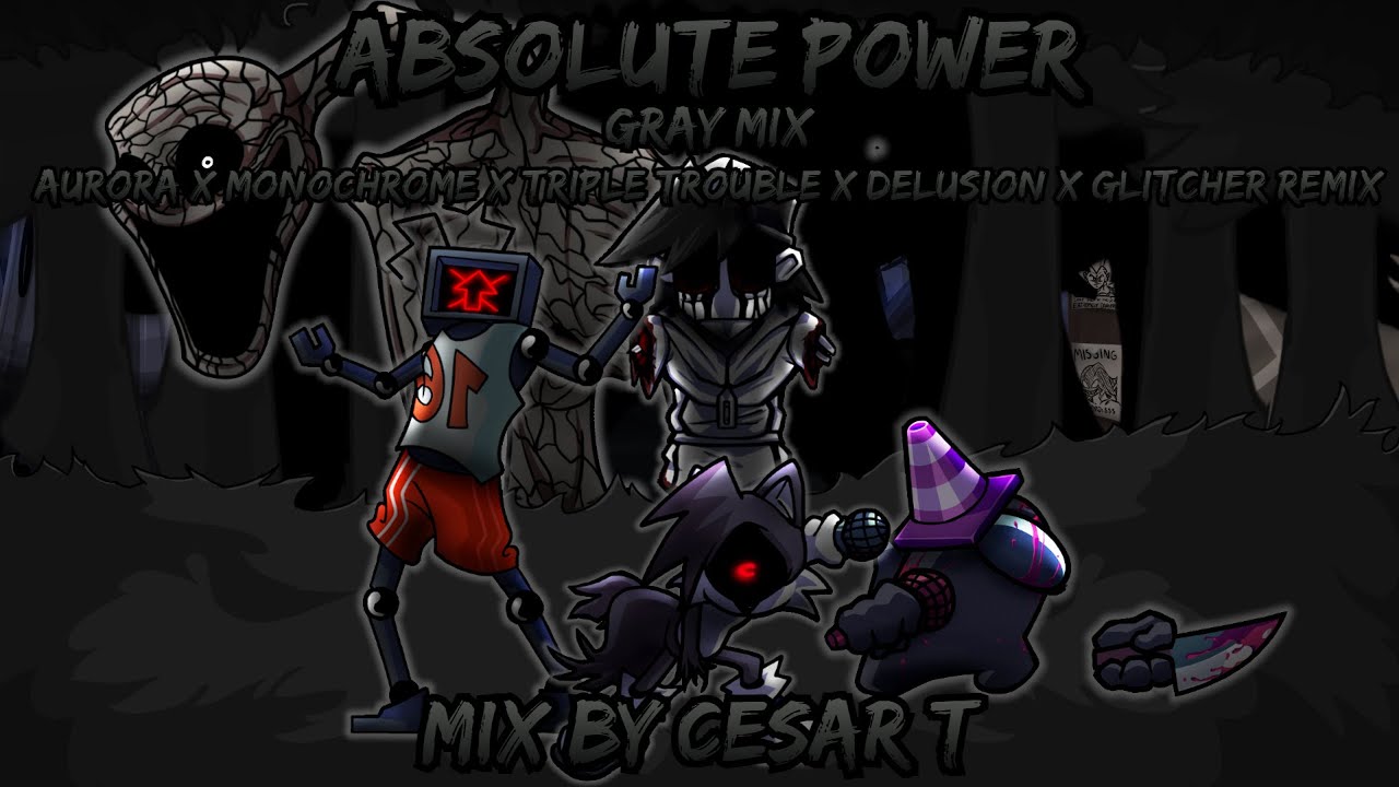FNF Mix - Absolute Power (Gray Mix) | Aurora x 4 Songs - YouTube