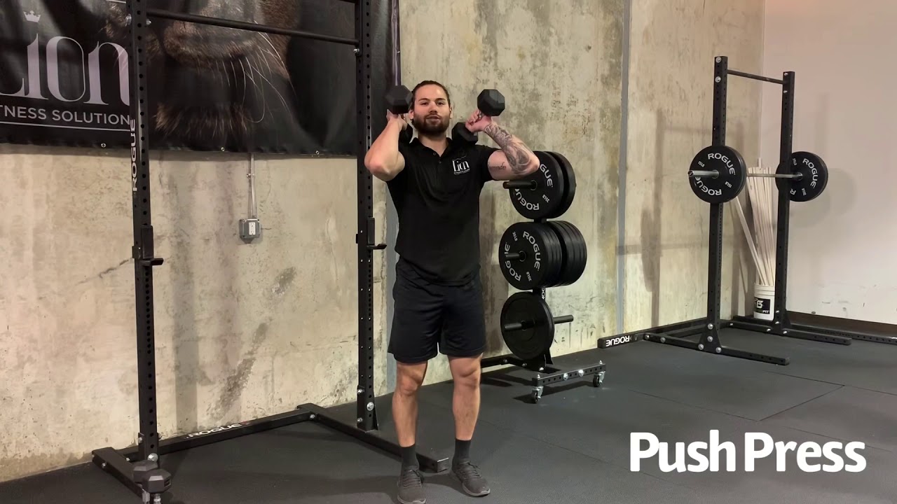 DB Push Press Instructions - YouTube