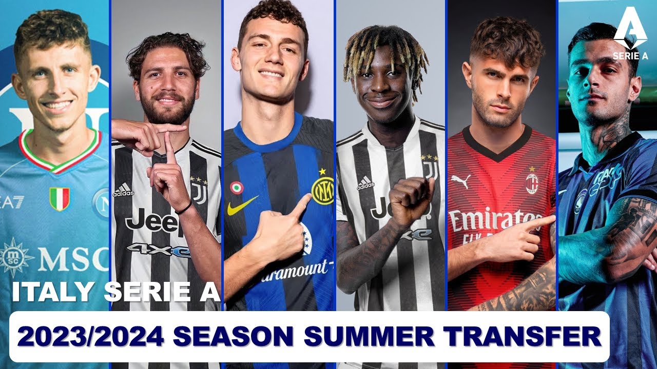Serie A(ITALY League) 2023/2024 Season Summer Transfer Records TOP 10 ...