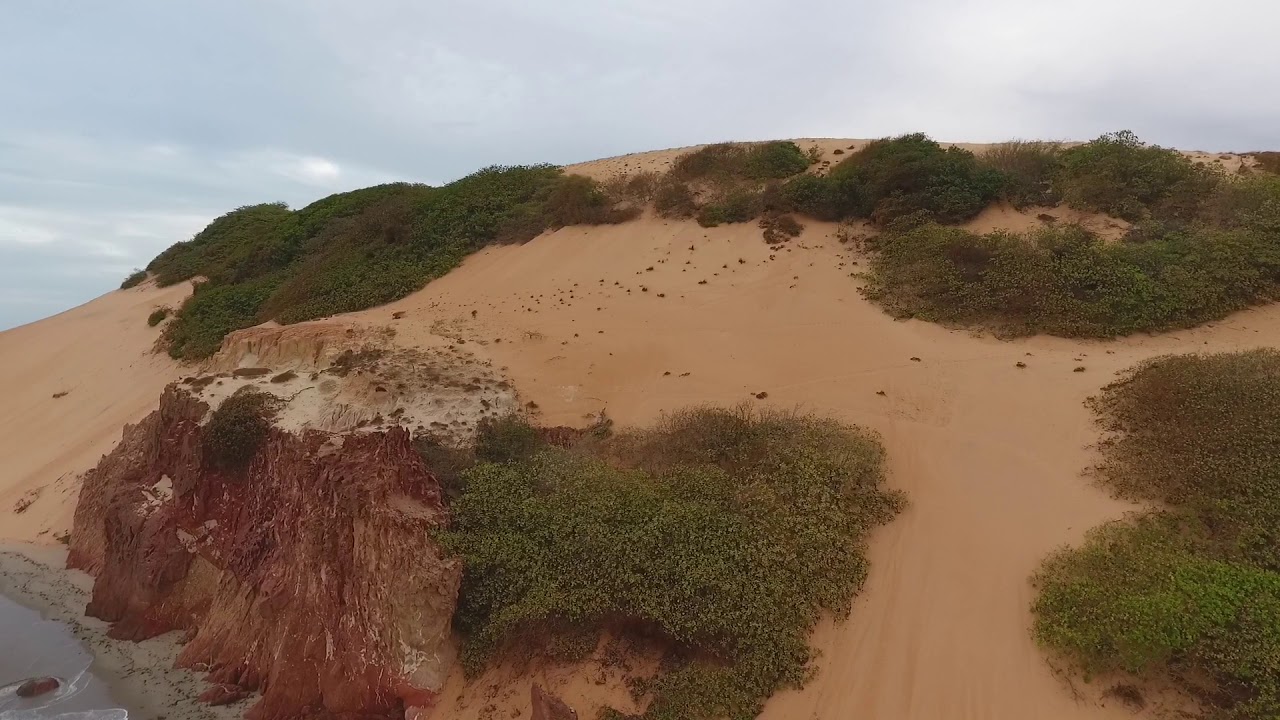 Vista aérea, praias: Ponta Grossa, Redonda e Peroba, Icapuí, Ceará ...