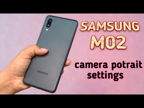 samsung M02 camera potrait settings, How to use camera potrait mode in ...