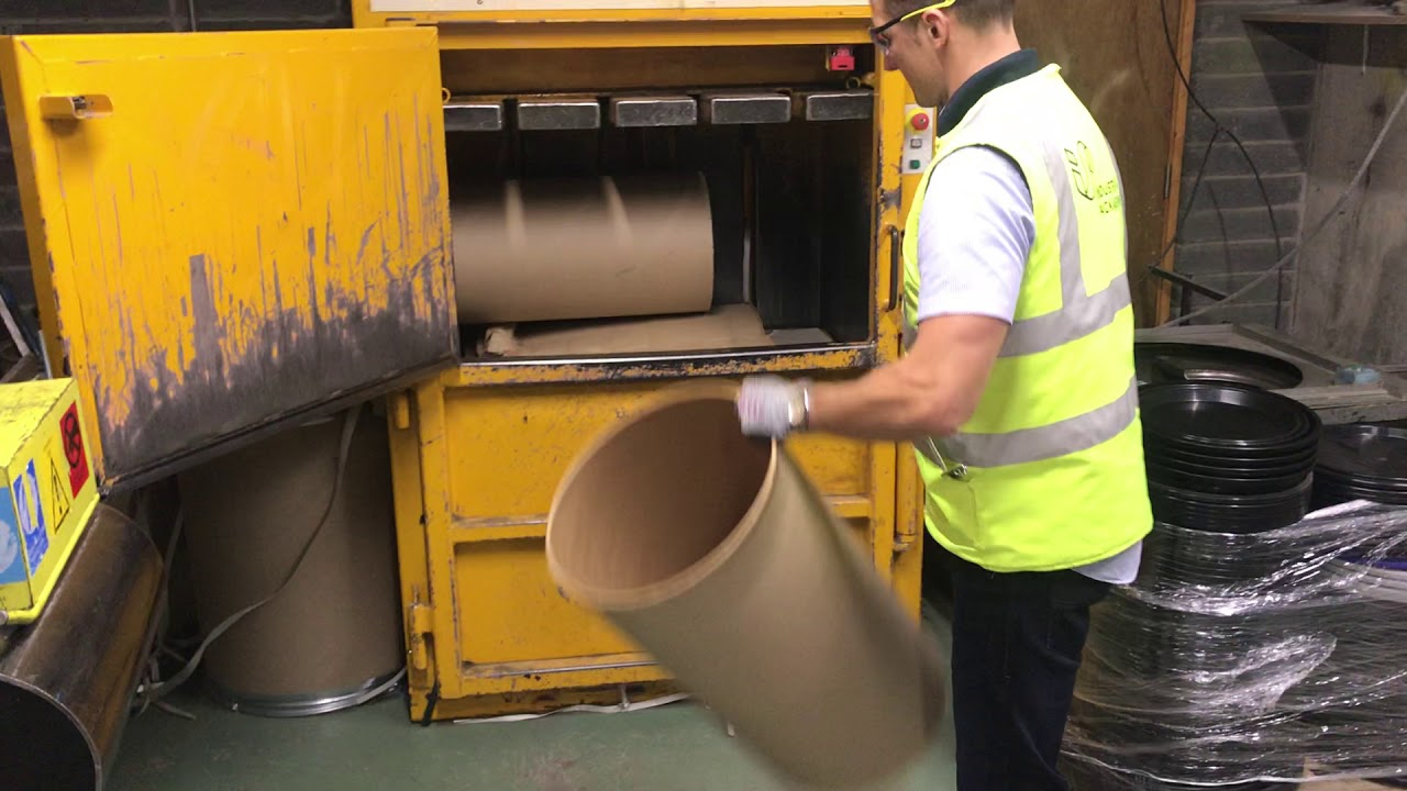 Easy separation of components of Enviroloc drum for recycling - YouTube