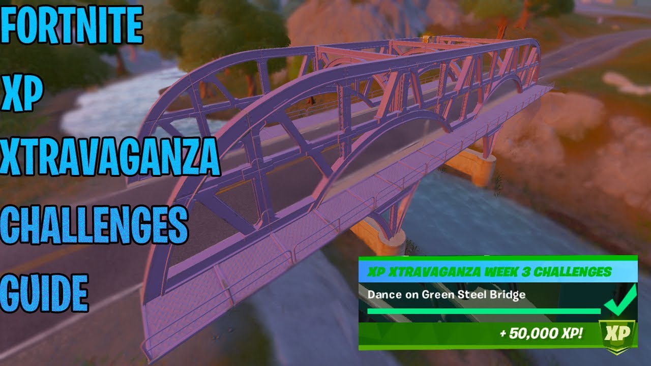 "Dance on all five colored bridges in a single match" Location ...