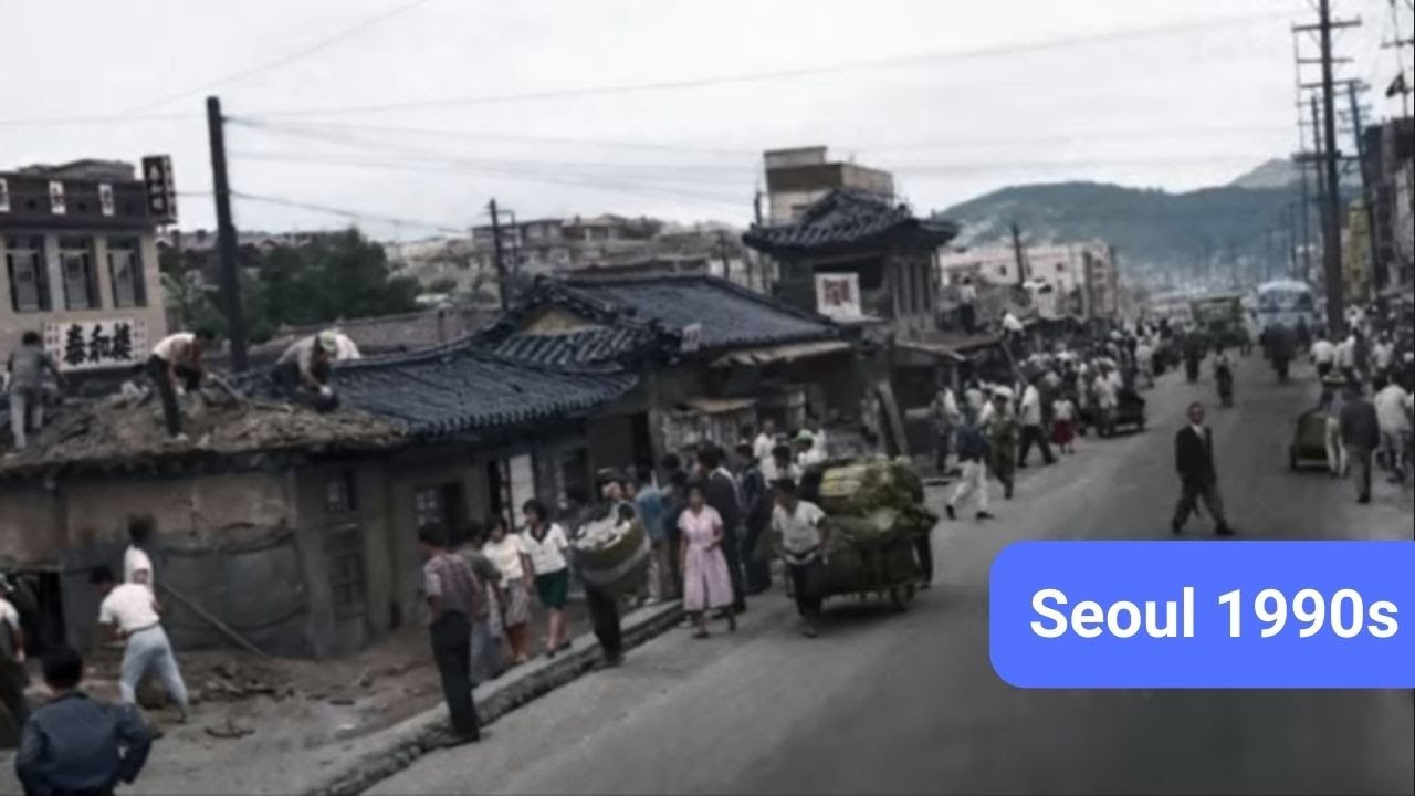 Seoul 1990s Korea's enrichment #koreanhistory South Korea - YouTube
