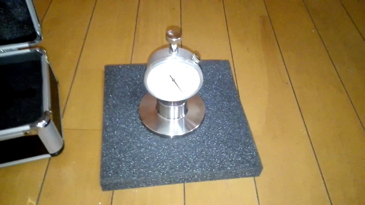 F Shore Durometer Sponge Foam Hardness Tester Meter - YouTube