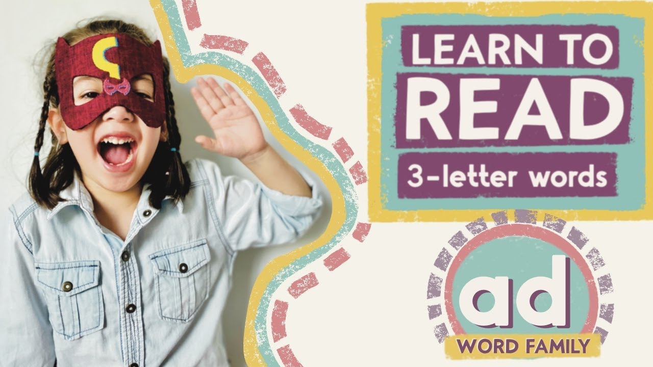 Kindergarten phonics learning video! Three Letter Words | Preschool ...
