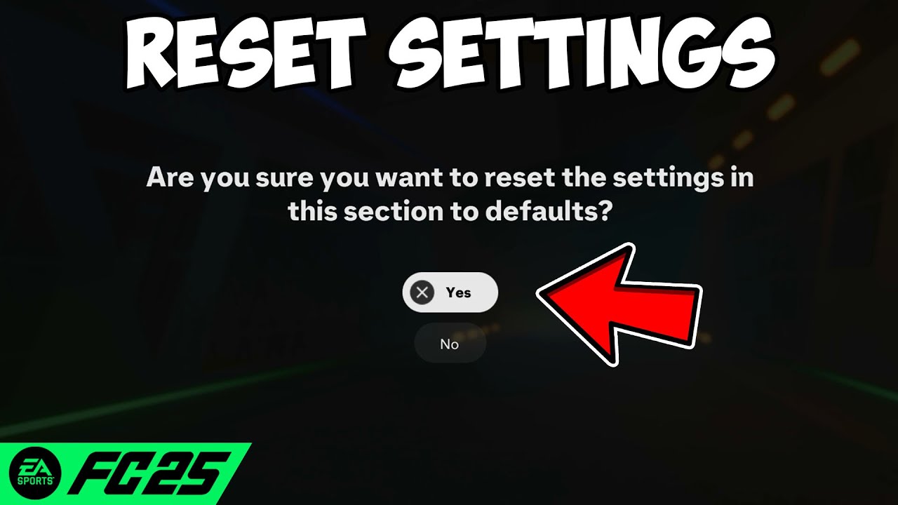 How To Restore (Reset) Game Settings On FC 25 - YouTube