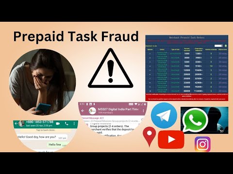 PREPAID TASK FRAUD BY THE WHATSAPP, TELEGRAM, Scam - YouTube
