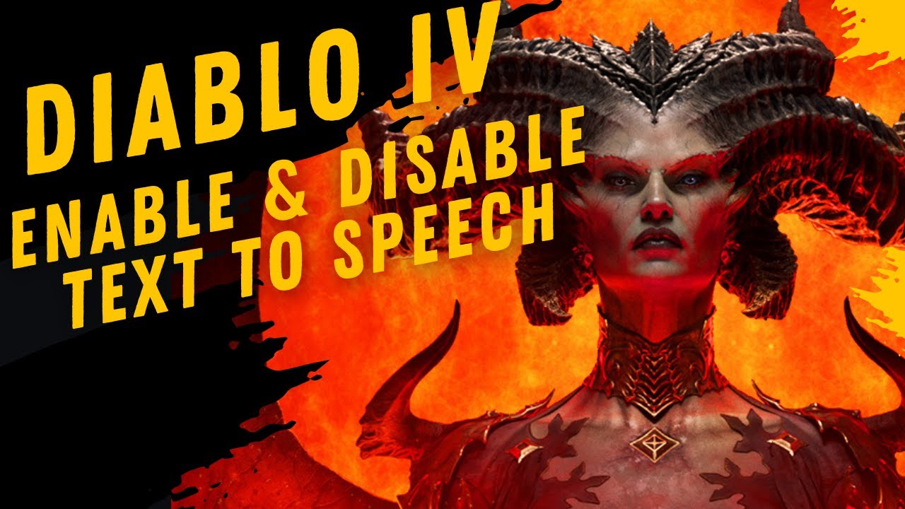 How To Enable Disable Text To Speech In Diablo IV YouTube How To Enable Disable Text To Speech In Diablo IV YouTube