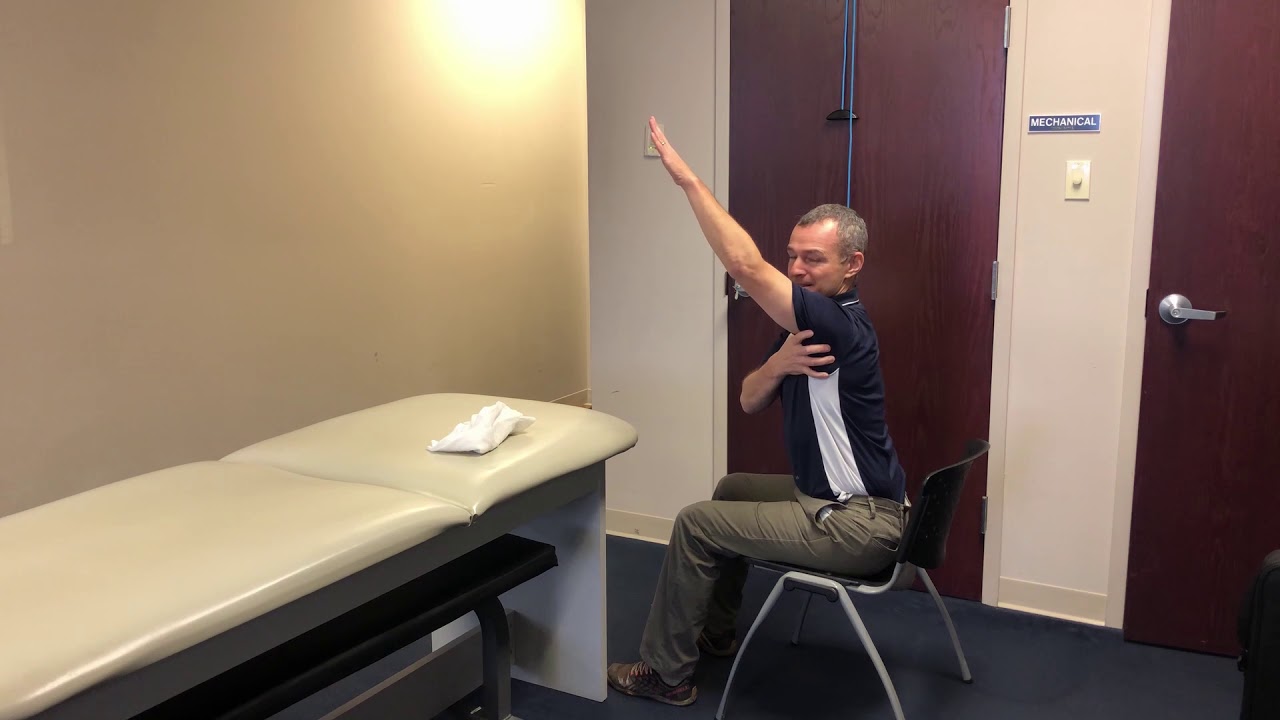 Shoulder Pain Counter Flexion Stretch At Home #ShoulderPain - YouTube