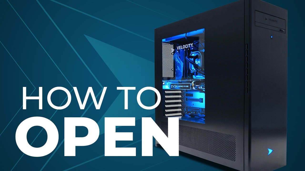 How to open your Velocity Micro PC Case - YouTube