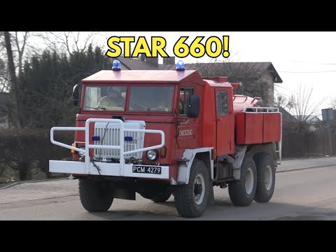 Syrena i Wyjazd Alarmowy unikatowego 58-letniego Stara 660 i Iveco Daily z OSP Chociszewo
