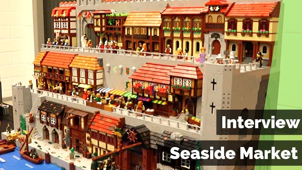 LEGO Medieval City - Seaside Market by Henrik Persson - YouTube