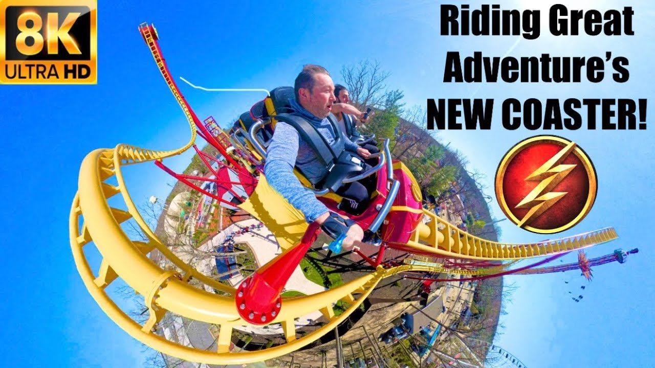 POV: The Flash Vertical Velocity 8K Insta360 Edition Six Flags Great ...