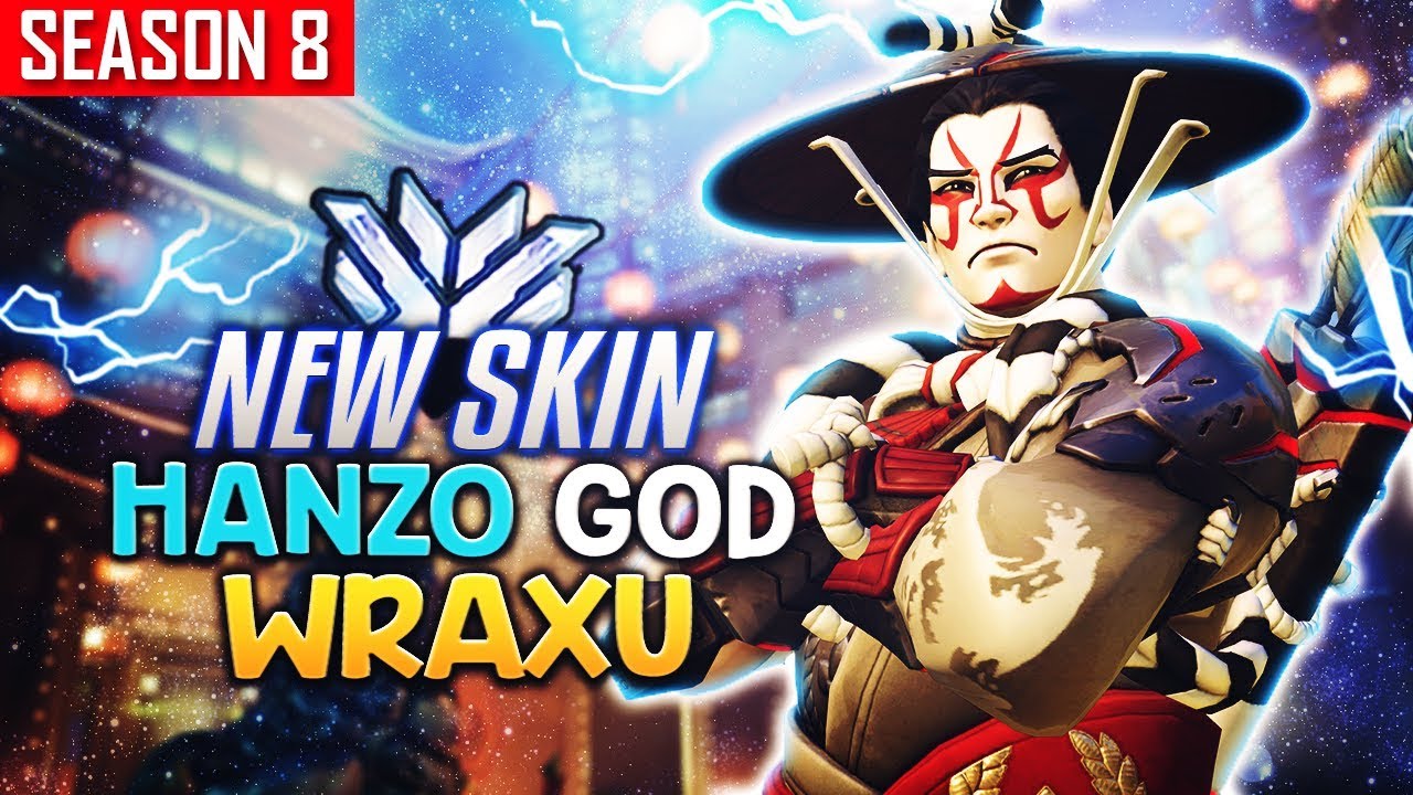WRAXU playing with Hanzo's NEWEST Skin 'KABUKI' [S8 TOP 500] - YouTube