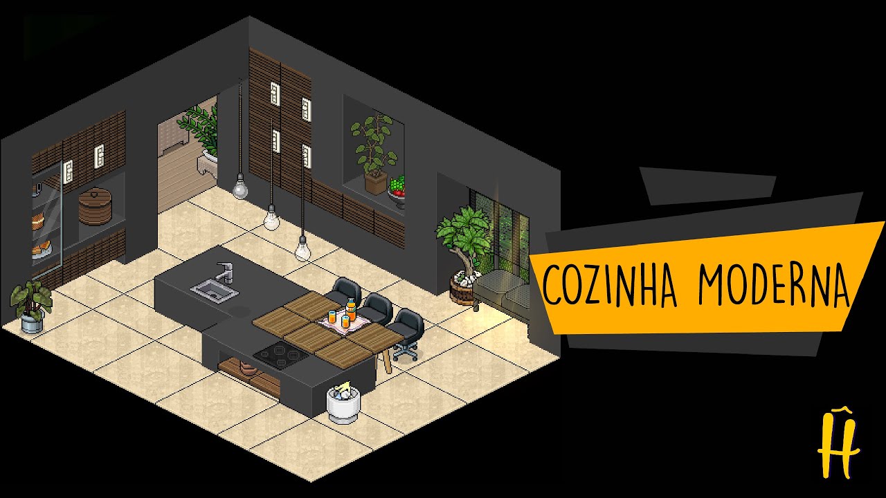 Habbo - Cozinha Moderna | Modern Kitchen [Construção Relâmpago | Speed ...
