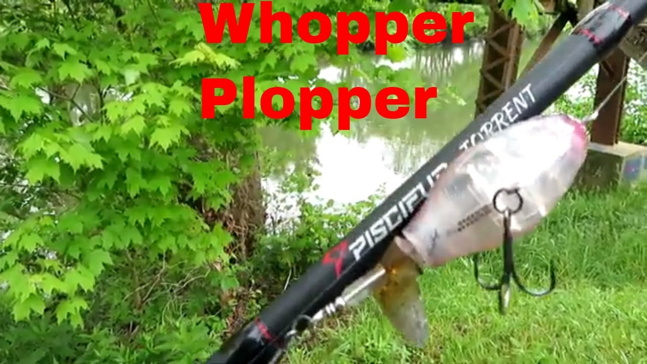 Top Water Fishing Challenge The Whopper Plopper - YouTube