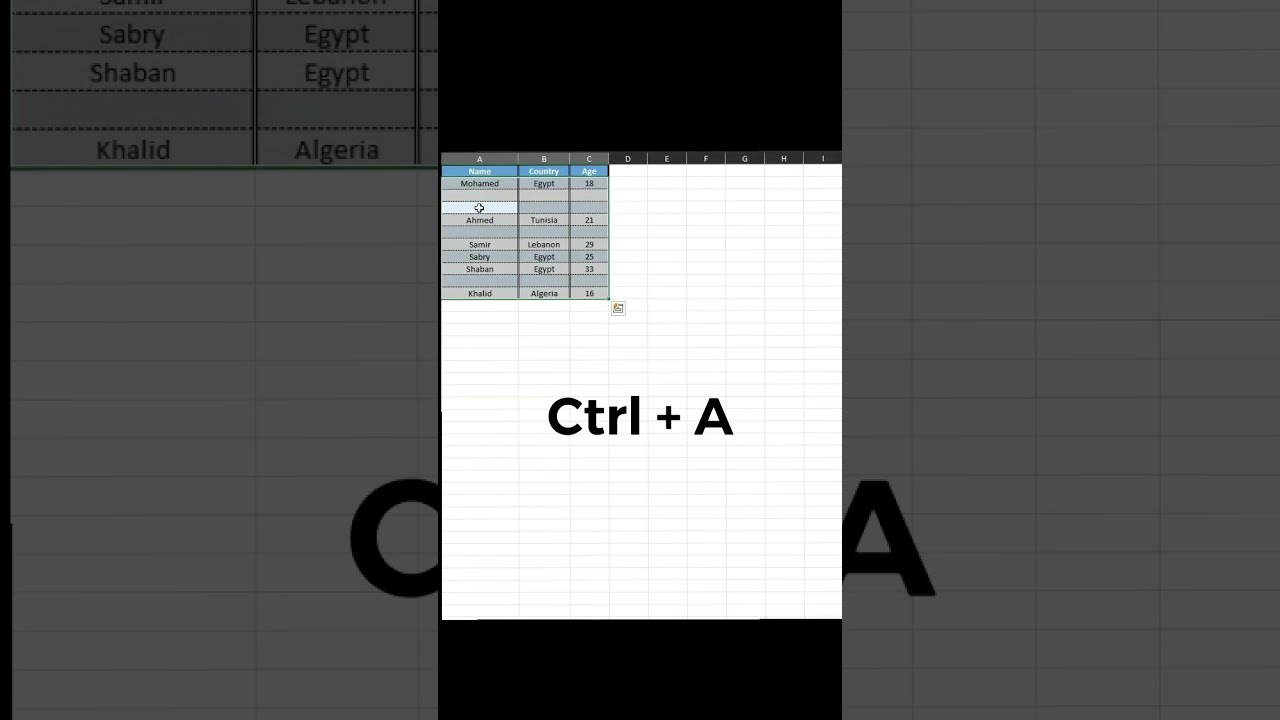 Excel Tips 2 Delete Empty Cells shorts YouTube Excel Tips 2 Delete Empty Cells shorts YouTube