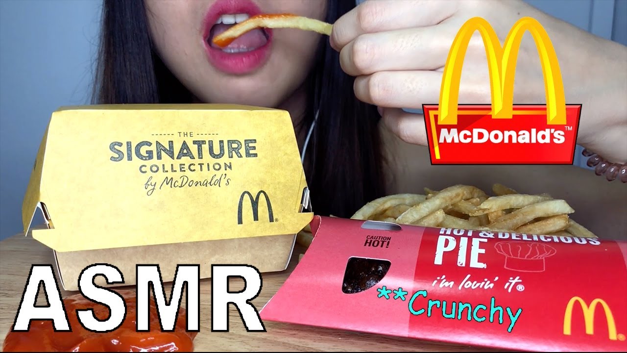 ASMR - MCDONALD'S Buttermilk Crispy Chicken, Choco Pie(CRISPY & CRUNCHY ...