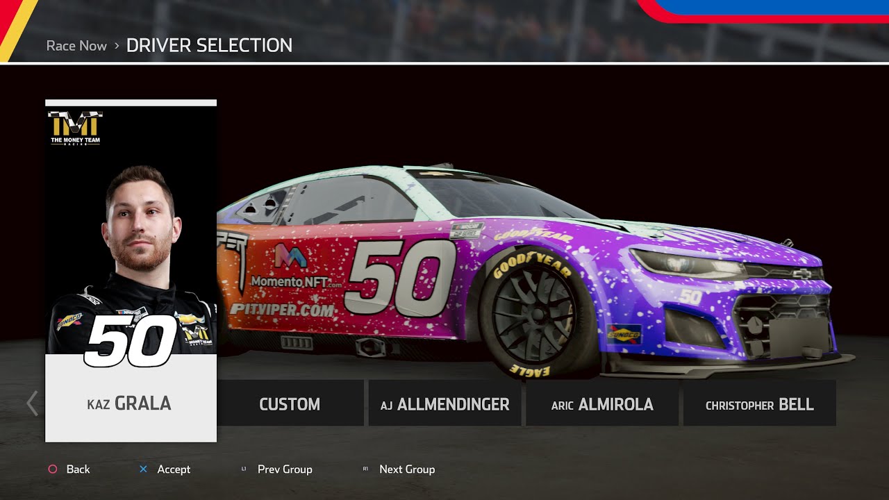 NASCAR Heat 5 2022 Roster - Kaz Grala at Watkins Glen - YouTube