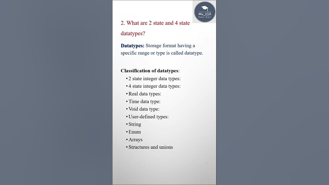 System Verilog Interview Questions 2n Vlsi Educationshorts Designverification