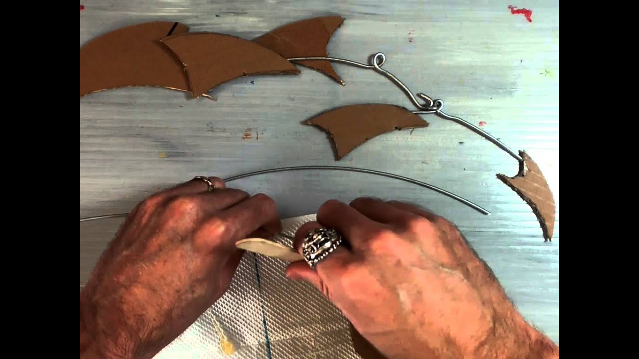 Skills for bending wire and attaching bars for a stabile sculpture ...
