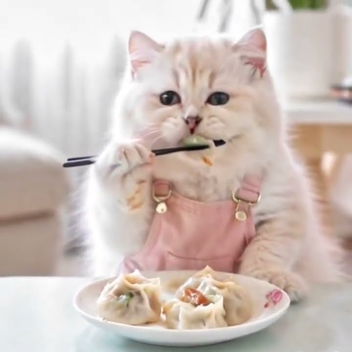 Cats eat steamed buns today💕💕💕#ai - YouTube