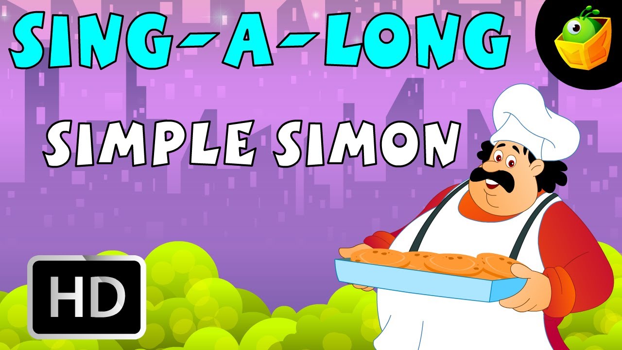 Karaoke: Simple Simon - Songs With Lyrics - Cartoon/Animated Rhymes For ...