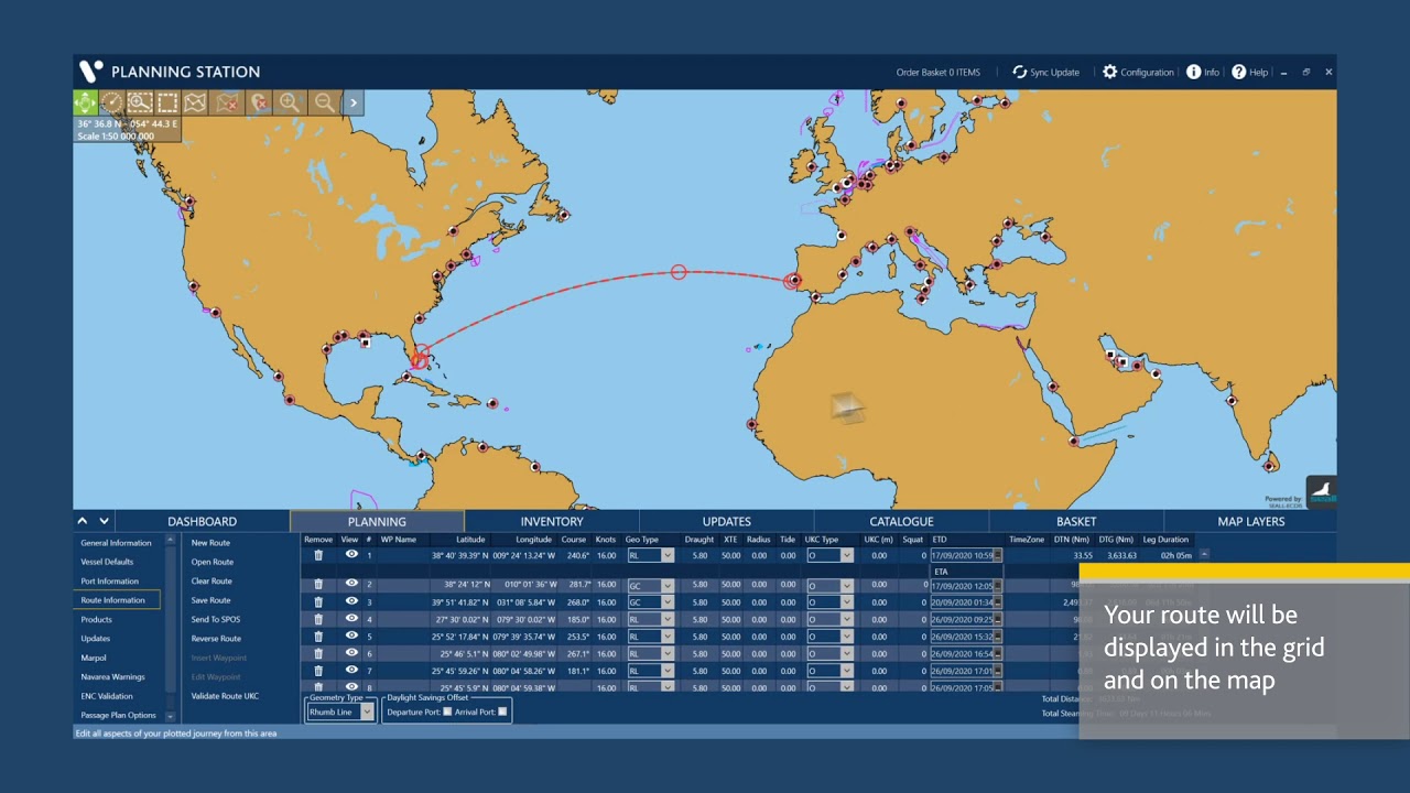 How to view Marpol zone route crossover points and ETA - YouTube