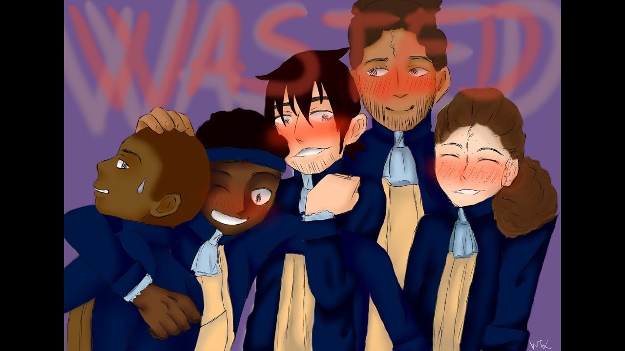 Hamilton - Hamilsquad (and Burr :P) speedpaint - YouTube