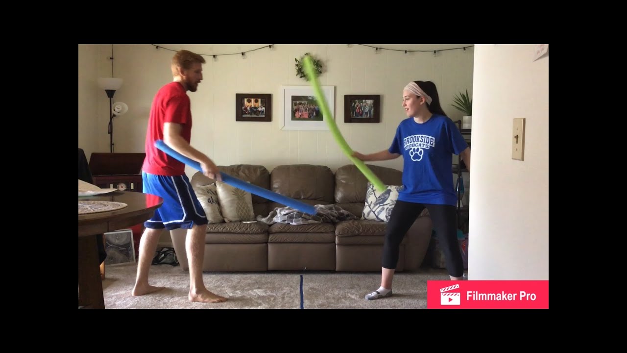 Olympic Event: Pool Noodle Fencing Demonstration - YouTube