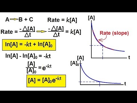 Chemistry - Chemical Kinetics (17 of 30) 1st Order Reactions ...