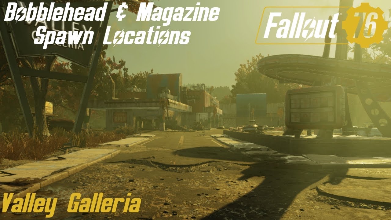 Fallout 76 Bobblehead & Magazine Spawn Locations - Valley Galleria ...