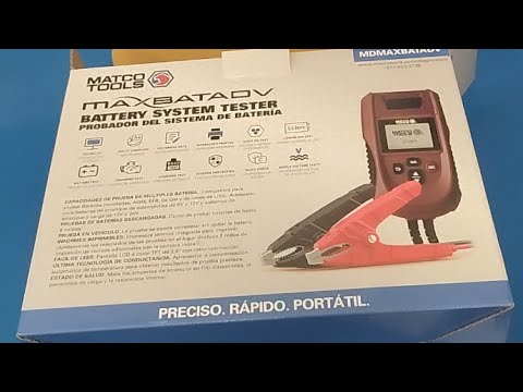 New Matco Battery Tester first use and review - YouTube