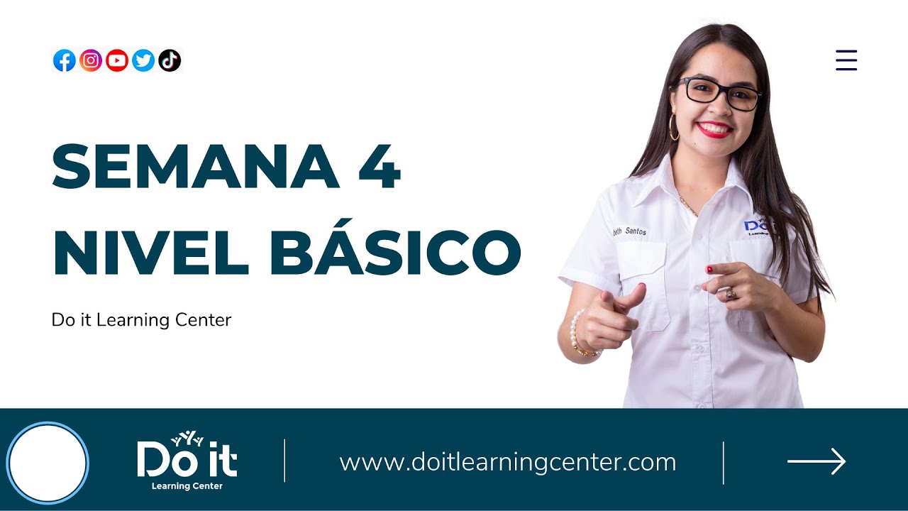 Curso de Inglés | Nivel Básico I - Semana 4 | Do it Learning Center ...