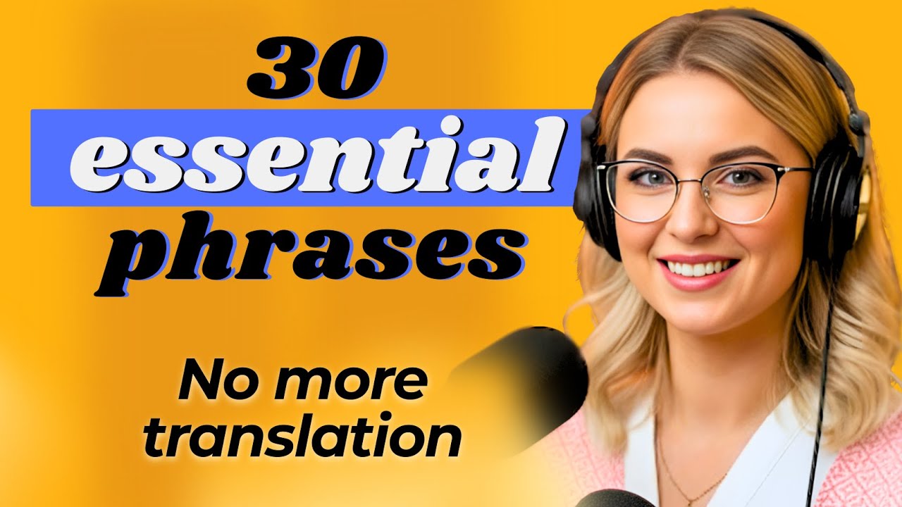 30 Essential English Phrases A1 A2 Listen & Repeat Practice - YouTube