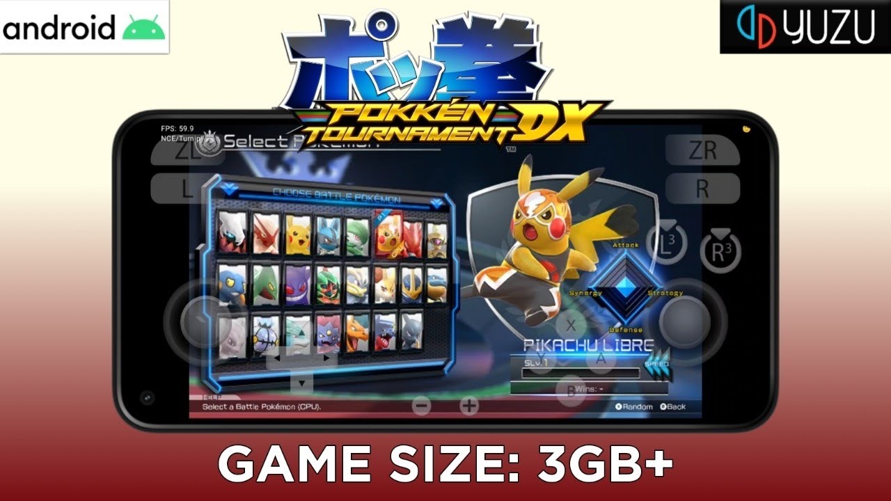 POKKEN TOURNAMENT DX - SWITCH ON ANDROID GAMEPLAY (FIX GRAPHICS BUG) - YouTube