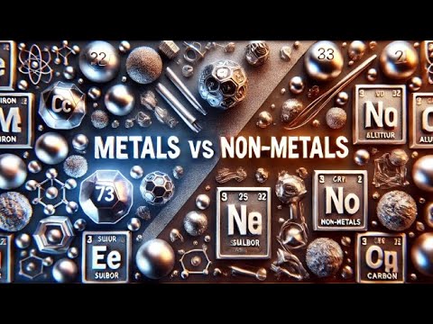 Metals and Non-Metals definition, examples and differences - YouTube