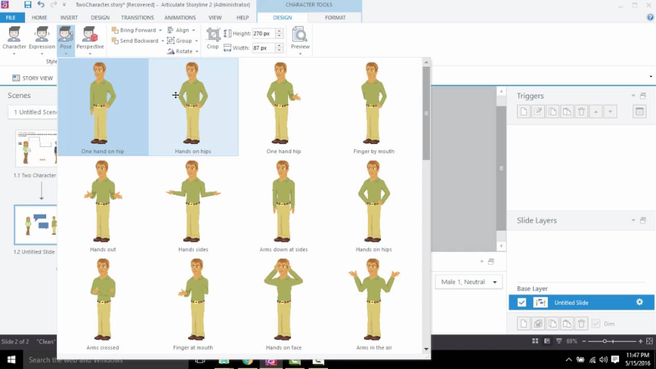 Two Character Dialog using Stroyline - YouTube