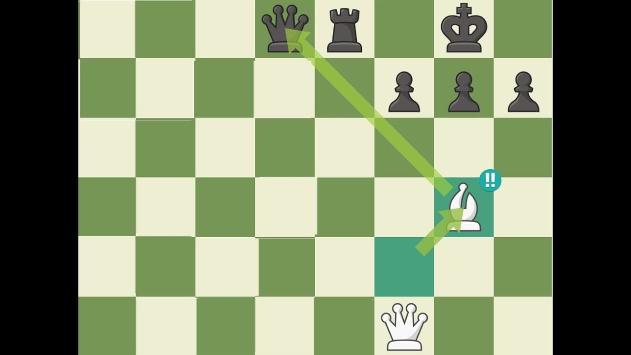Attack of the Queen with a Hanging Bishop #chess @schwinglive - YouTube
